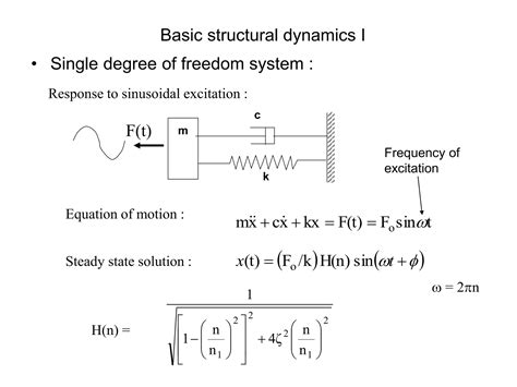Basic Dynamics Of Structures In Civil Engineering Ppt