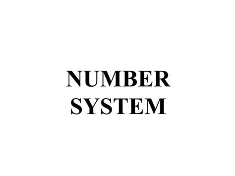 Number System Pptx Computing Technology And Computing