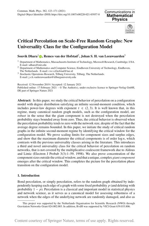 Critical Percolation On Scale Free Random Graphs New Universality