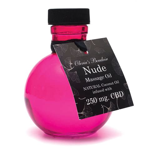 Olivias Boudoir Cbd Massage Oil 4oz Nude Couples Toy Store