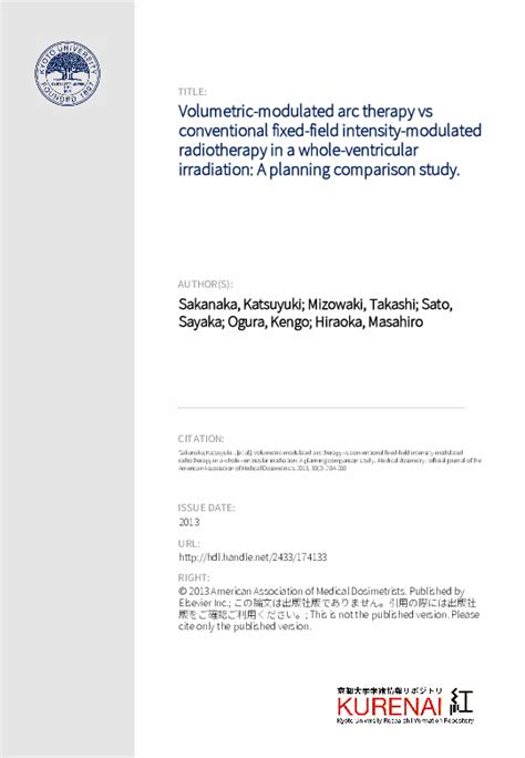 Pdf Volumetric Modulated Arc Therapy Vs Conventional Fixed Field