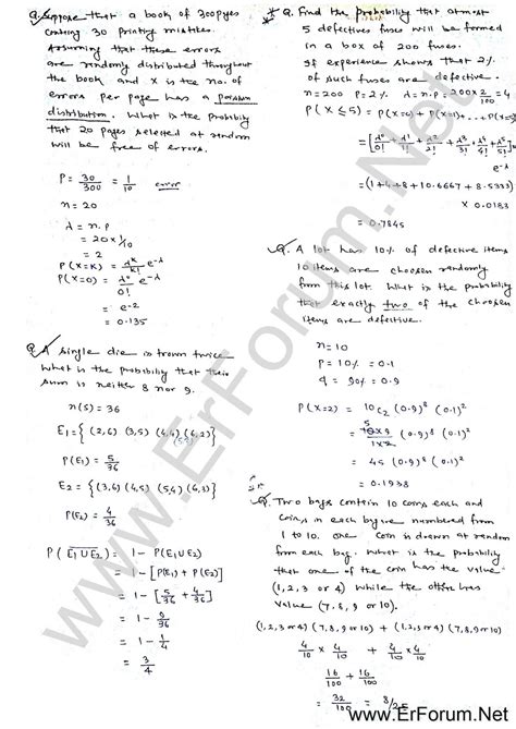 Probability Statistics For GATE Exams