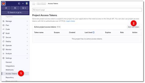Gitlab Create A Project Access Token Programsters Blog