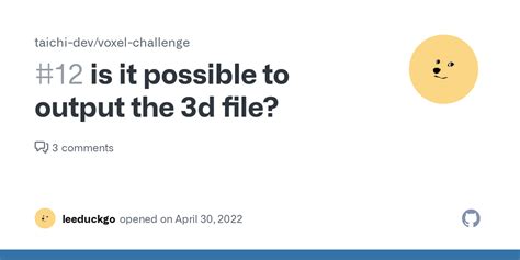 is it possible to output the 3d file · issue 12 · taichi dev voxel