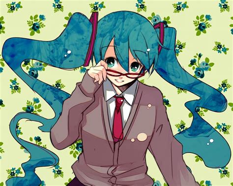 Blue Haired Female Anime Character Illustration Hd Wallpaper