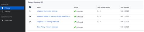 Sophos Email Secure Message Policy New Feature Release Notes