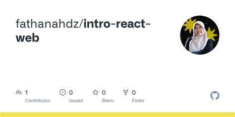 Github Fathanahdzintro React Web