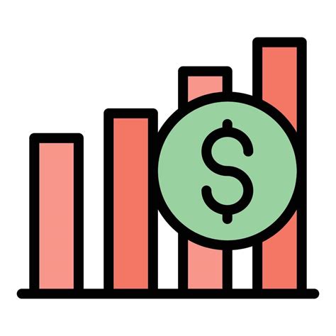Restructuring Graph Chart Icon Color Outline Vector 15392388 Vector Art