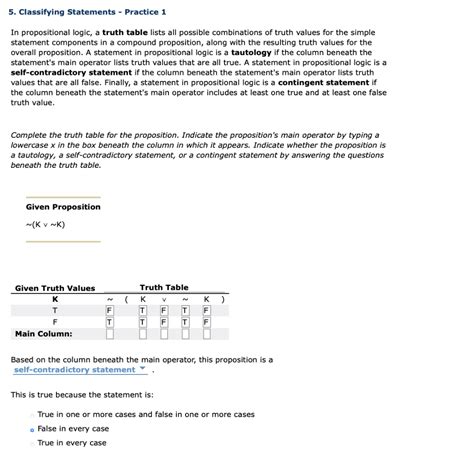 solved 5 classifying statements practice 1 in