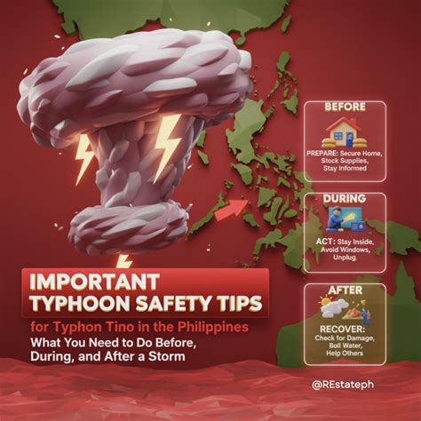 Restateph 🌪️ Important Typhoon Safety Tips For Typhoon Tino 🌪️ 🇵🇭 The