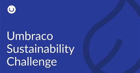 Introducing The Umbraco Sustainability Challenge