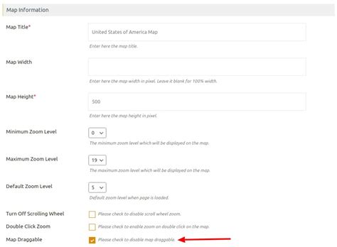 How To Disable The Map Drag WP Leaflet Maps Pro