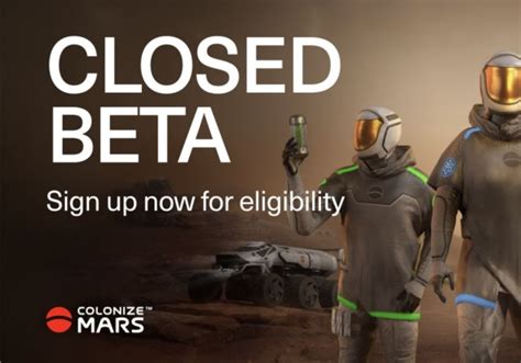 Colonize Mars Closed Beta Is Landing Soon Playtoearn