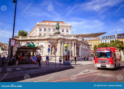 Albertinaplatz Albertina Square Vienna Austria Editorial Stock