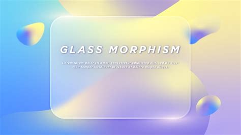 Premium Vector Realistic Glassmorphism Abstract Background For Web Deisgn