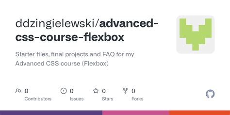 Github Ddzingielewskiadvanced Css Course Flexbox Starter Files