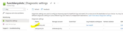 Troubleshoot Policy Issues For Sending Logs To Log Analyticsstorage