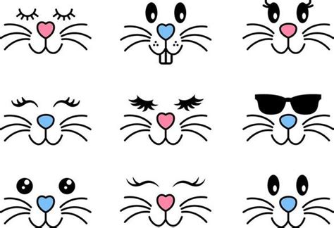 Bunny Face Vector Art Icons And Graphics For Free Download