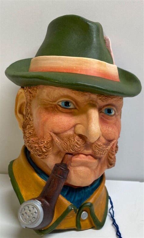 Vintage Bossons Chalkware Head Alpine Guide Legand Products England
