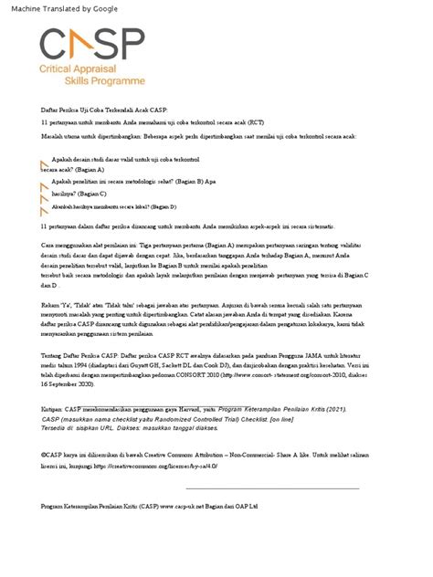 Casp Rct Checklist Pdf Pdf
