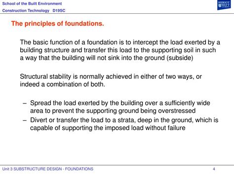 PPT Unit SUBSTRUCTURE DESIGN FOUNDATIONS PowerPoint Presentation ID