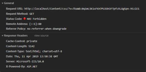 C Iis Server Mime Error In Aspnet Mvc Application Stack Overflow