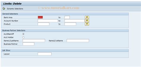 F KGDEL SAP Tcode Delete Limits