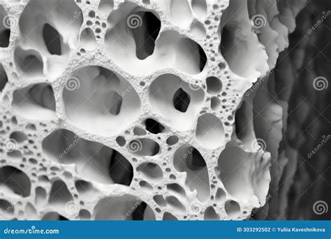 Bone Tissue Closeup Through A Cross Section Of A Bone 3d Rendering Royalty Free Stock Image