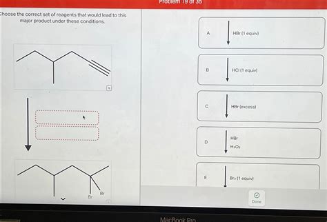 Solved Problem 19 ﻿of 35Choose the correct set of reagents | Chegg.com
