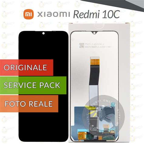 DISPLAY ORIGINALE XIAOMI REDMI 10C 220333QAG 220333QNY SCHERMO LCD ...