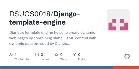 Github Dsucs0018django Template Engine Djangos Template Engine Helps To Create Dynamic Web