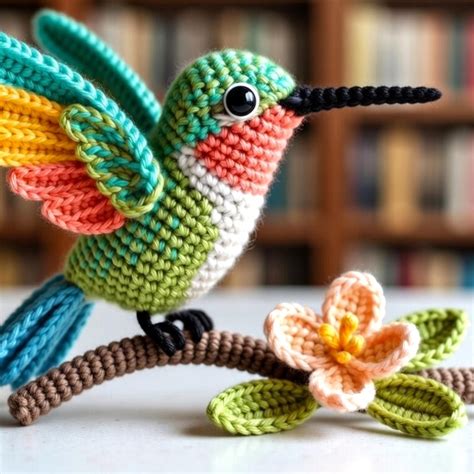 Amigurumi Hummingbird Crochet Pattern Pdf Cute Small Plush Toy
