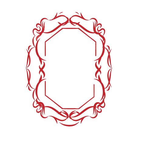 Red Border PNG Picture Red Broken Pattern Border Red Pattern Frame PNG Image For Free Download
