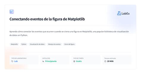Eventos De La Figura De Matplotlib Labex