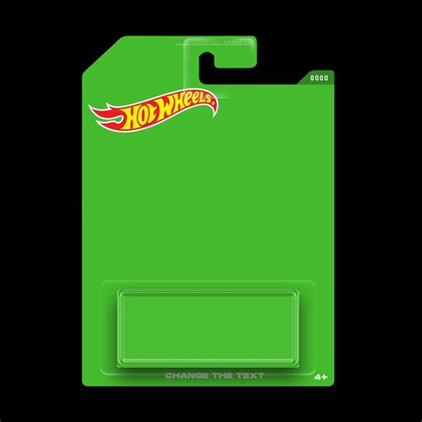 Hot Wheels Packaging Mockup