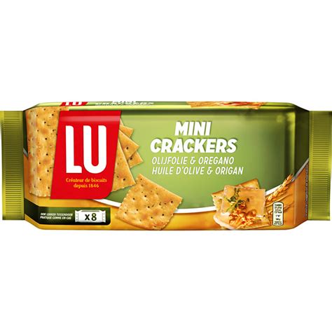 Lu Mini Crackers Olive Oil And Oregano 250g Holland Supermarket