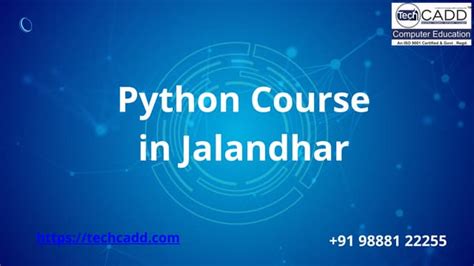 Learn Programming In Python Course In Jalandharpptx