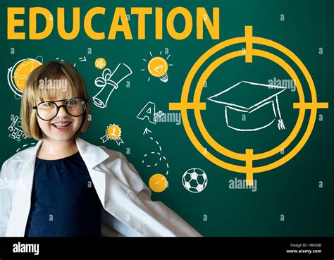 Education Word Hat Computer Learning Graphic Concept Stock Photo Alamy
