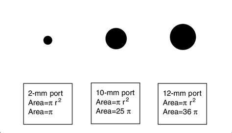 Comparison In Area Of The Different Port Sizes Download Scientific Diagram