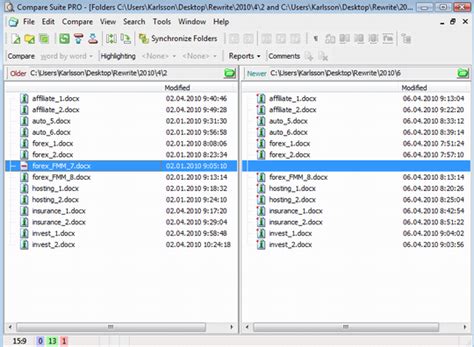 Compare Folder Contents Compare Suite