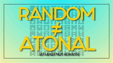 Random Elements In Music Youtube