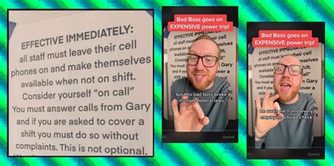 Boss Posts Notice Requiring Workers To Be On Call And Work Extra Shifts