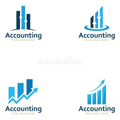Accounting Logo Vector Design Icon Stock Vector Illustration Of