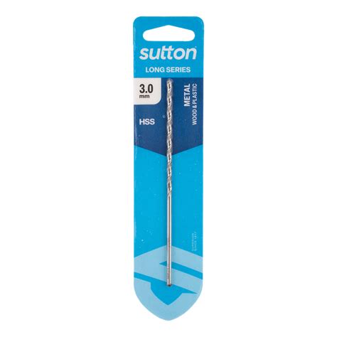 Sutton Hss Long Series Drill Bit 3mm X 130mm Toolware Sales Ltd