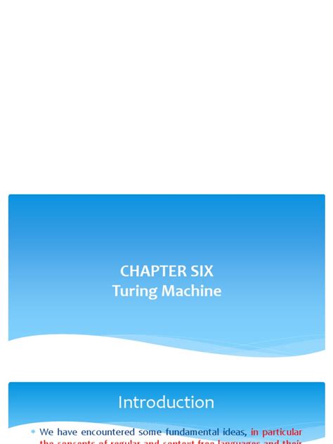 Chapter 6 Pdf Automata Theory Theoretical Computer Science