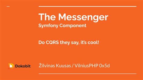use symfony messenger component and cqrs ppt