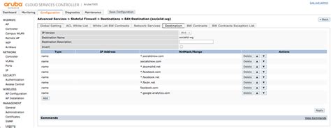 Aruba Controller Social Id Developers