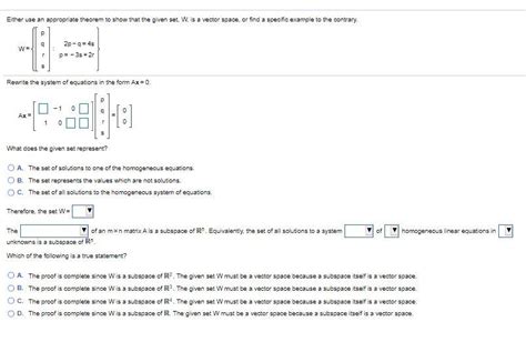 Solved Either Use An Appropriate Theorem To Show That The Chegg Com