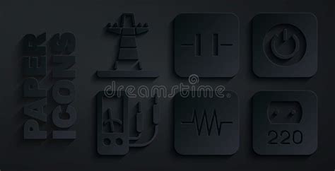Set Resistor In Electronic Circuit Power Button Ampere Meter Multimeter Electrical Outlet