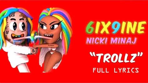 6ix9ine And Nicki Minaj Trollz Full Lyrics Song Youtube